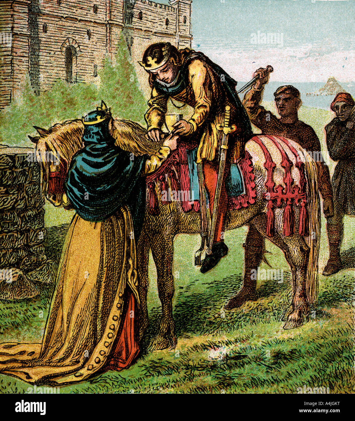 'The Wicked Queen Elfrida', (c1850). Artist: Unknown Stock Photo - Alamy