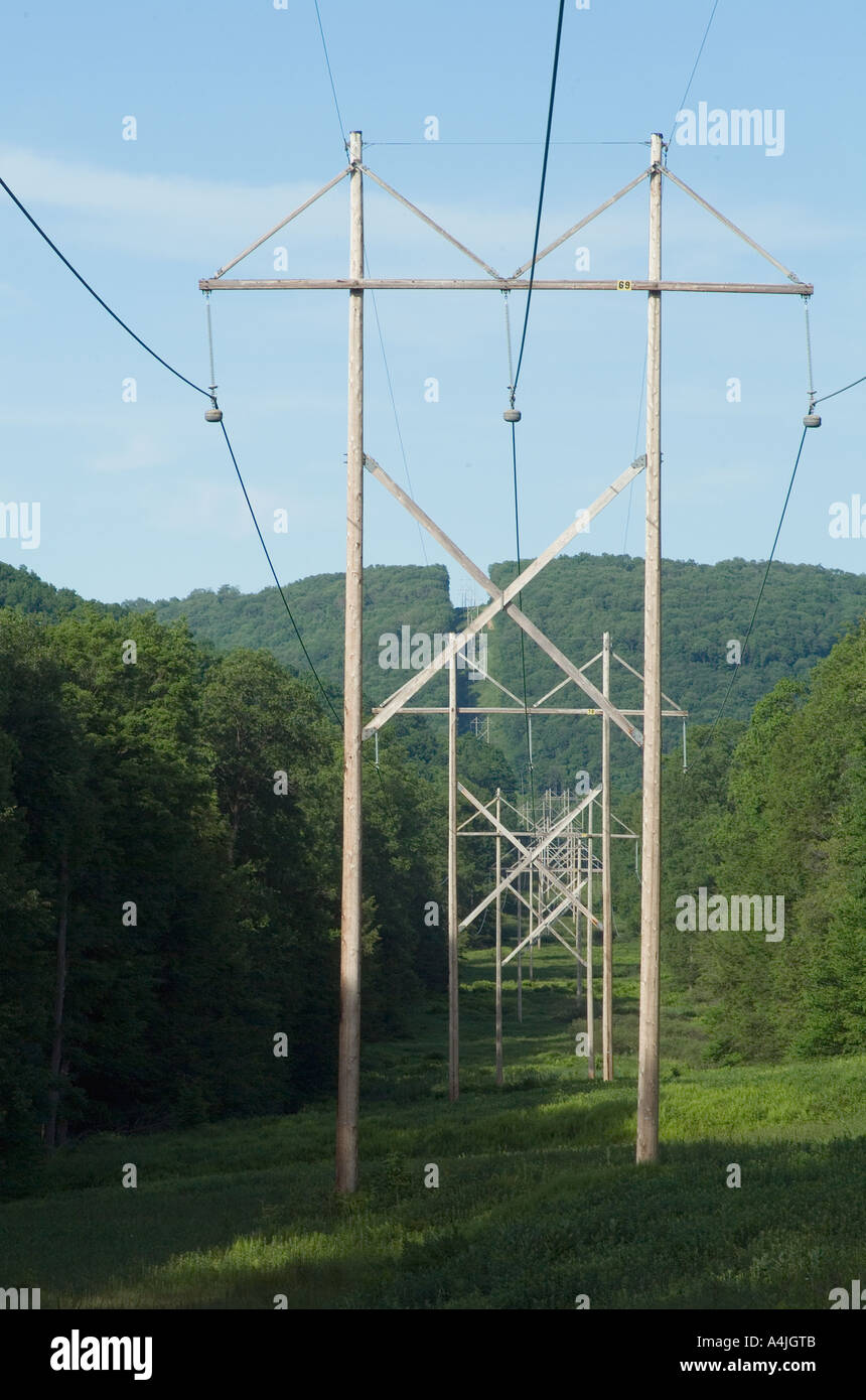 Timber pylons hi-res stock photography and images - Alamy