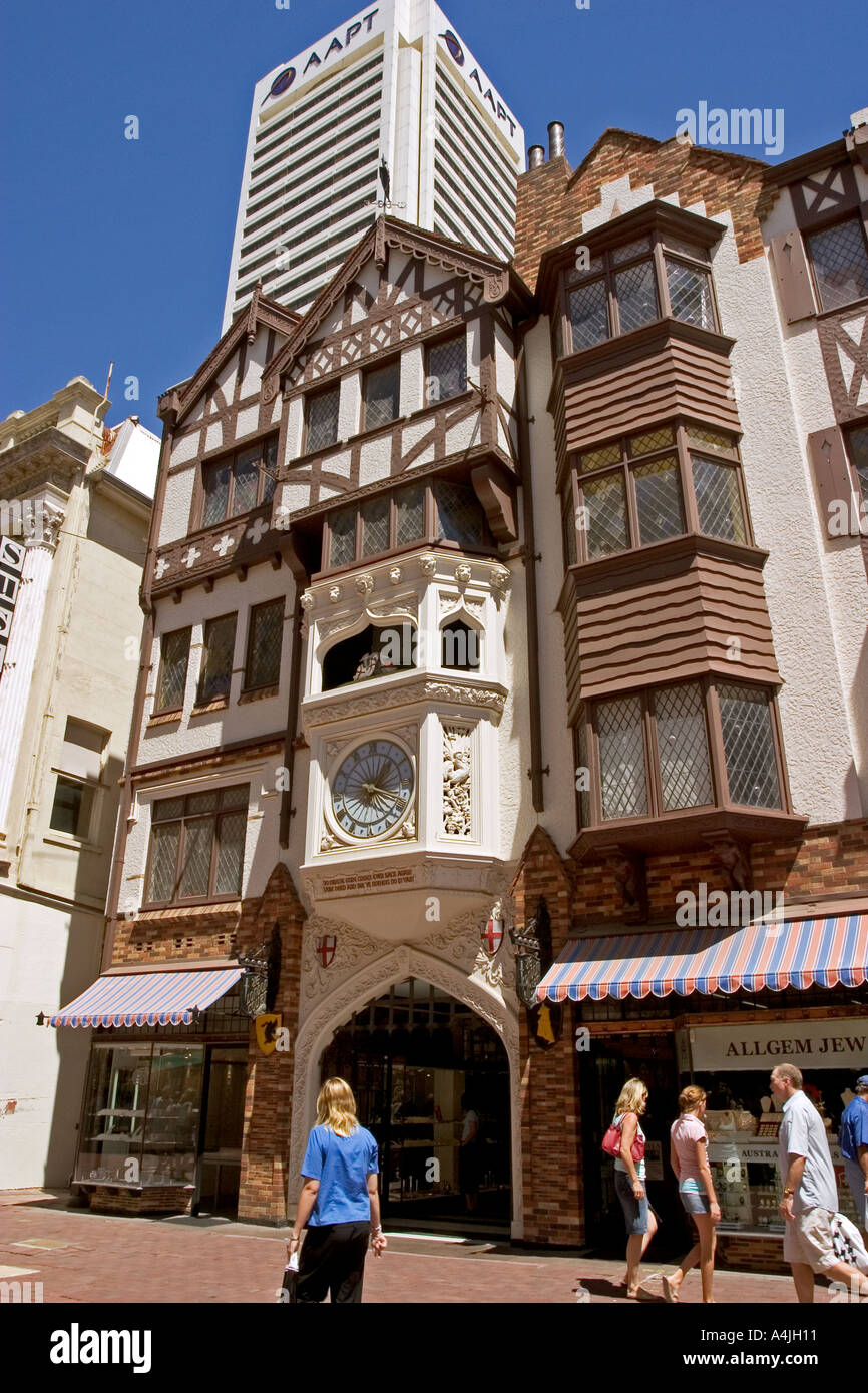 London Court mall in Tudor style Perth city centre Western Australia ...