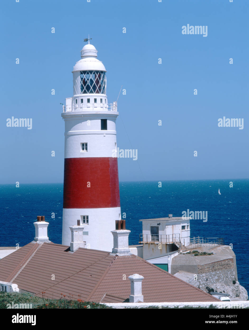 Europa Point Lighthouse, Europa Point, Gibraltar Stock Photo - Alamy
