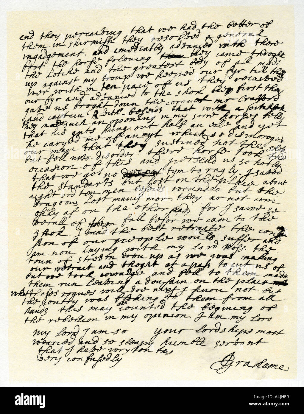 Letter from John Graham of Claverhouse to George Livingston, 1st June ...