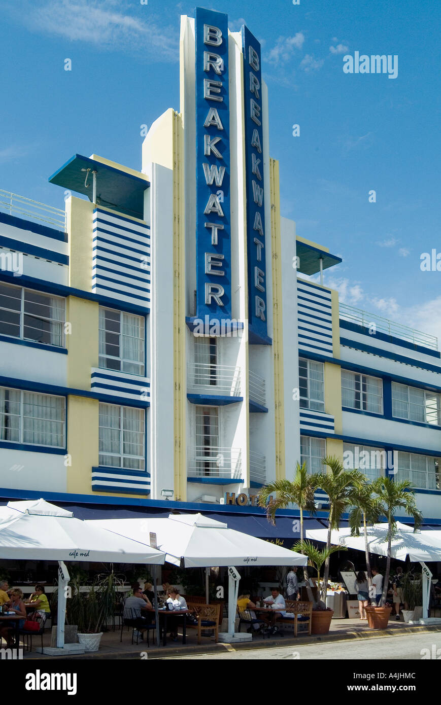 South Bach, Breakwater Hotel, Miami Beach, Florida - built 1939 Stock ...