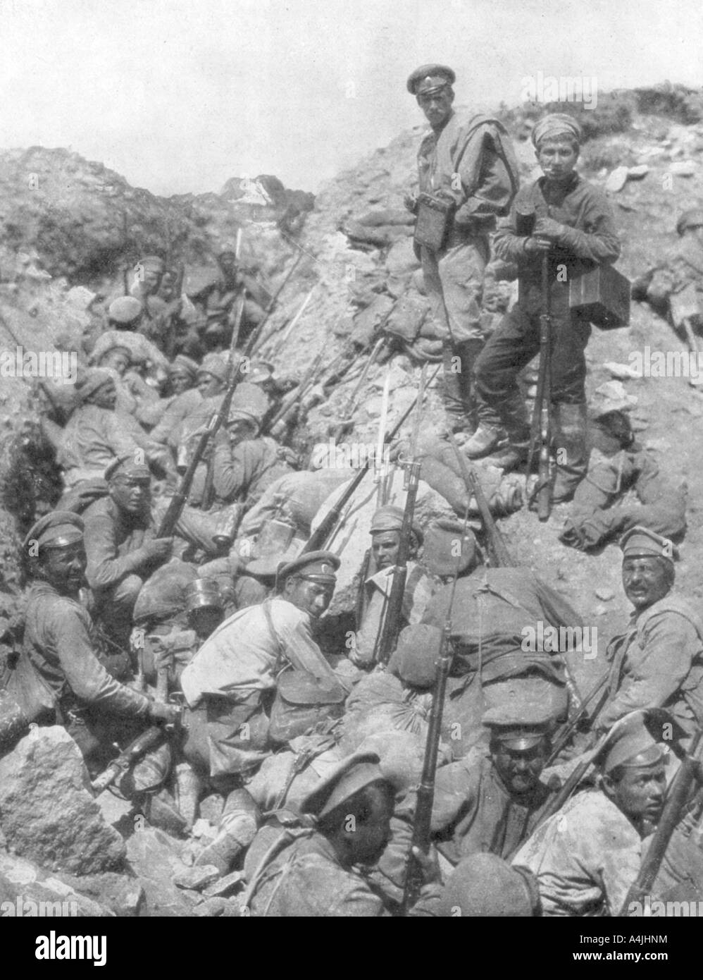 Russian troops waiting for the signal, Ternopil, Ukraine, First World ...