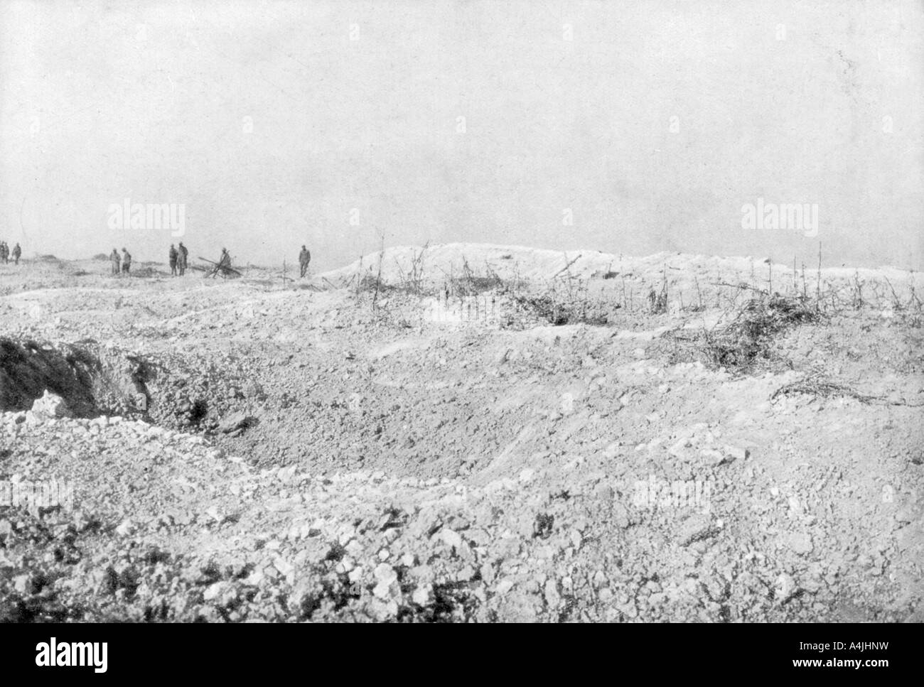 The landscape of Mort-Homme, Verdun, France, First World War, 1917 ...