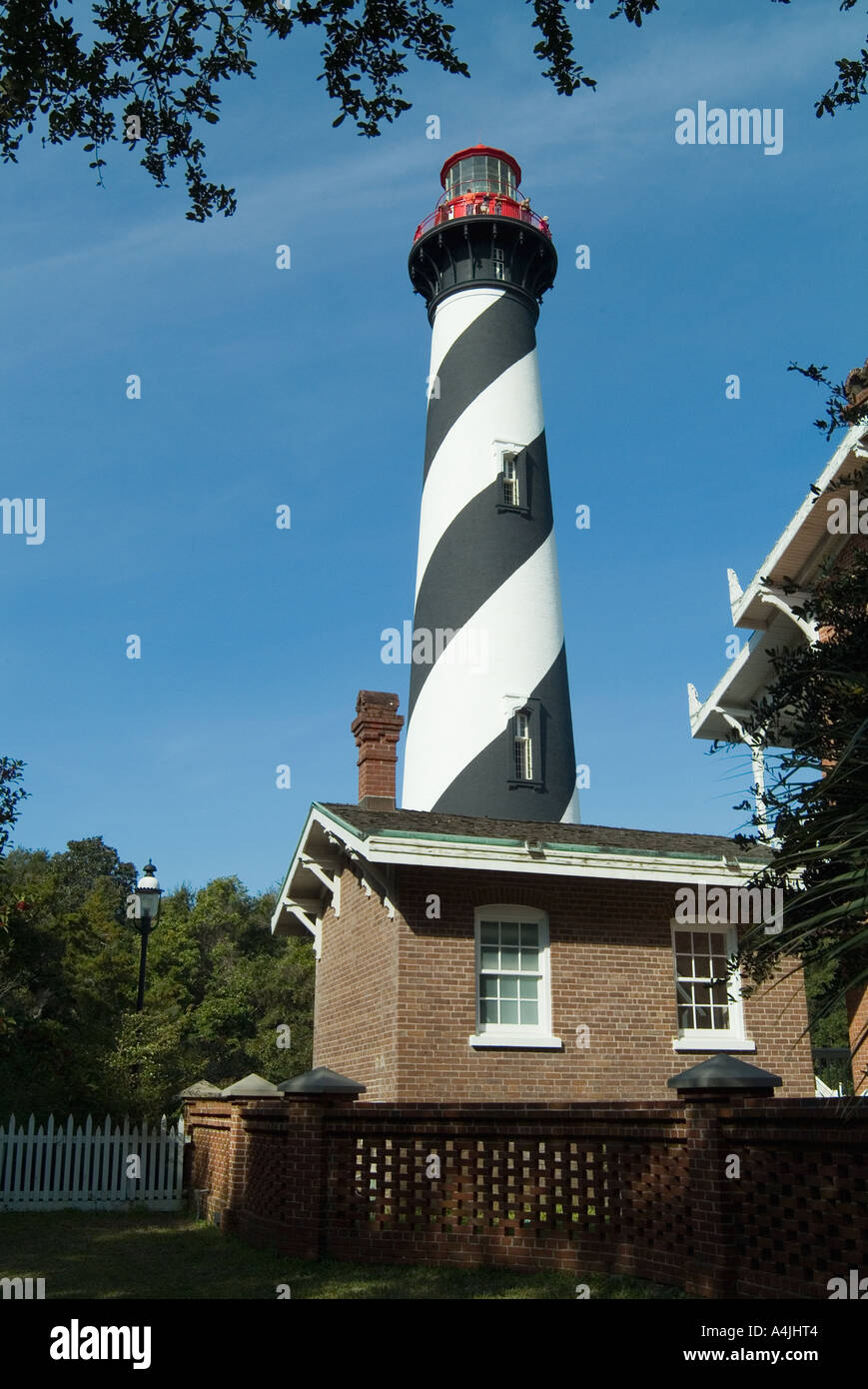 St Augustine Lighthouse and museum, Florida - built 1876 Stock Photo ...