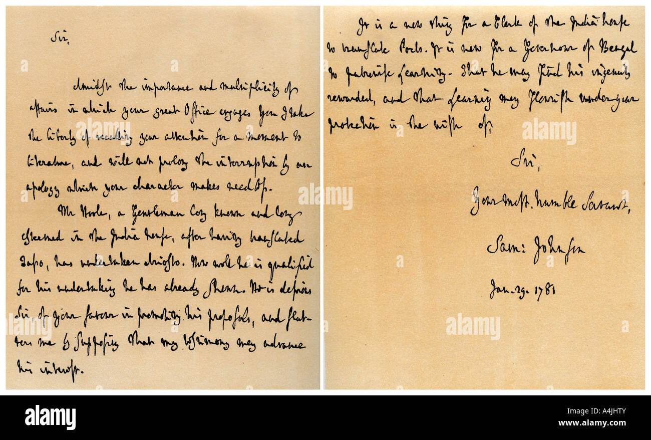 Johnson letter hi-res stock photography and images - Alamy