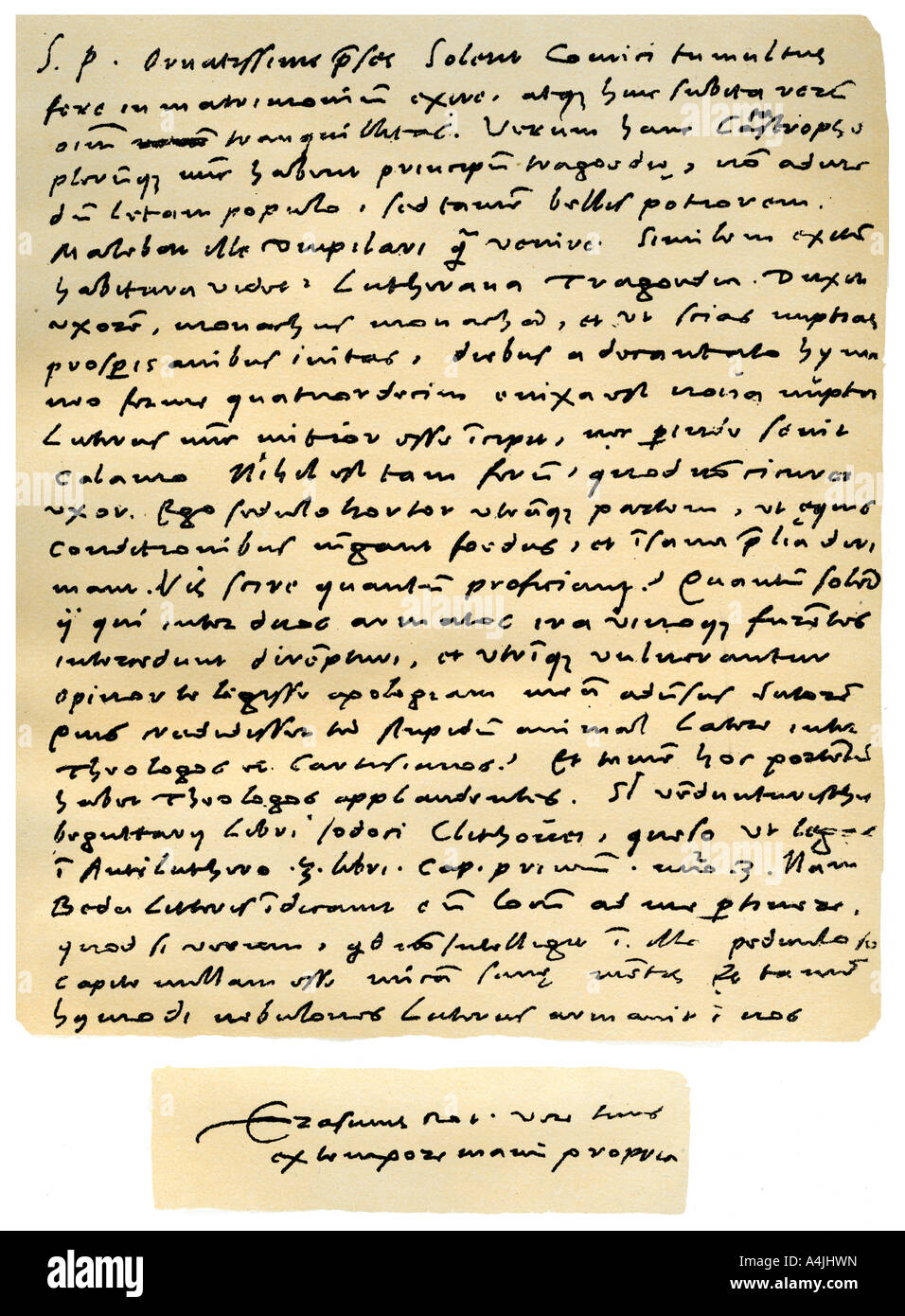 Letter from Desiderius Erasmus to Nicholas Everaerts, 24th December ...