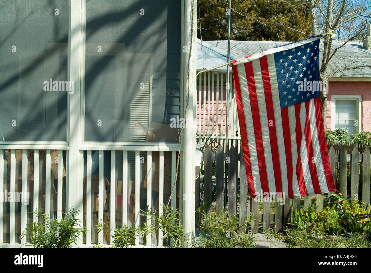 St Augustine, Florida - american flag Stock Photo - Alamy