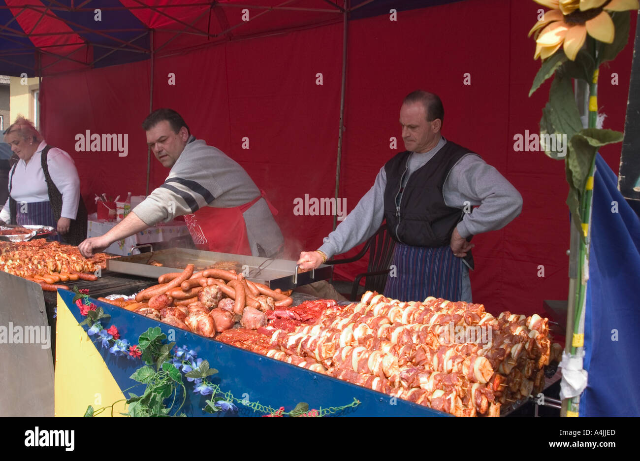 Barbecue on Palm Sunday, Lipnica Murowana, Poland, 2003 Stock Photo - Alamy