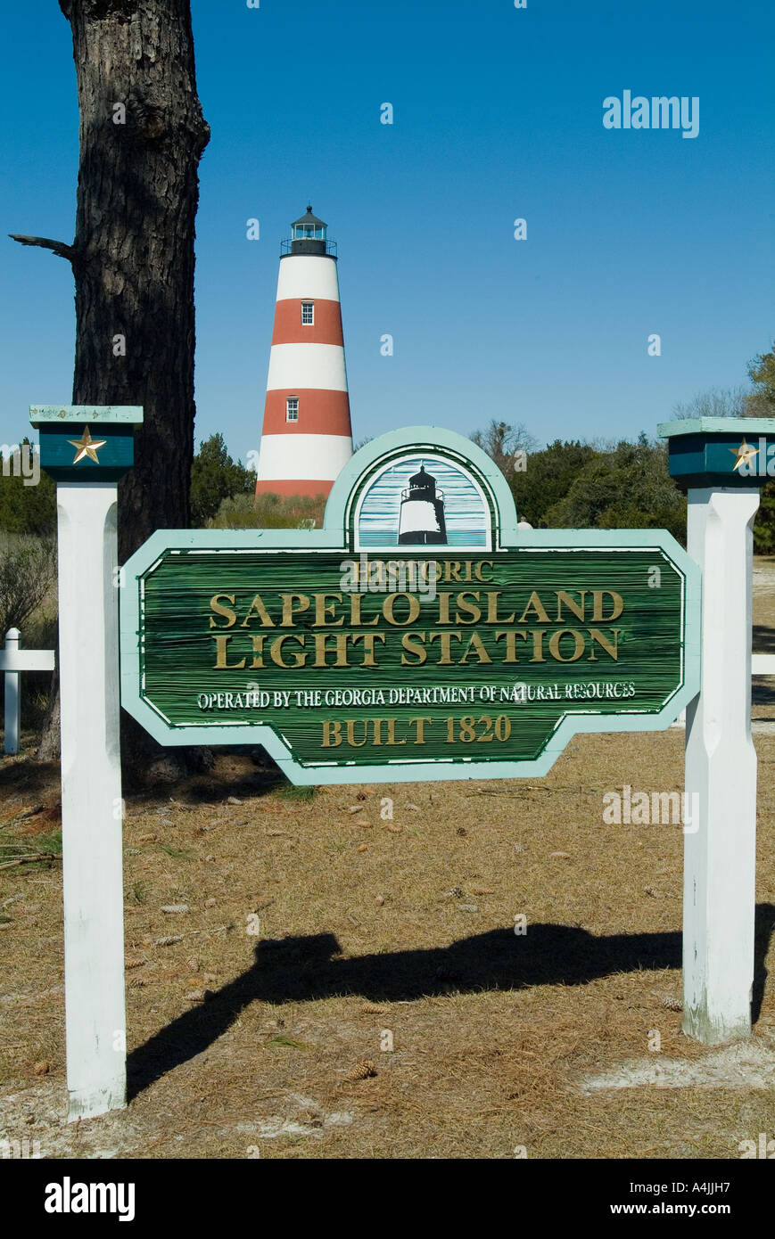 Sapelo island lighthouse sapelo island hi-res stock photography and ...