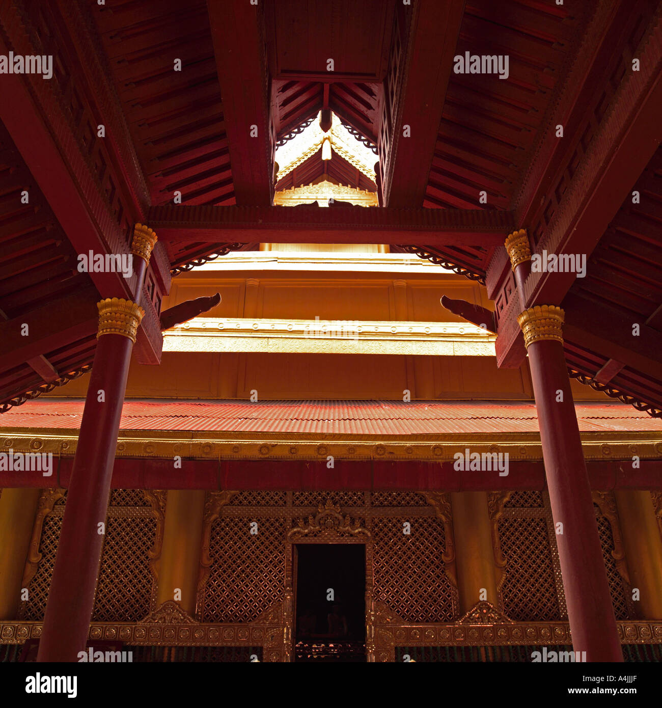 Myanmar burma mandalay palace interior hi-res stock photography and ...