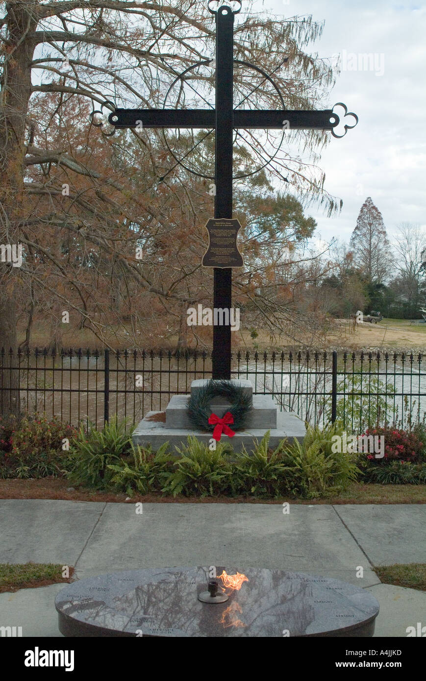 Deportation Cross, Acadian Memorial, Louisiana, 2003 Stock Photo - Alamy
