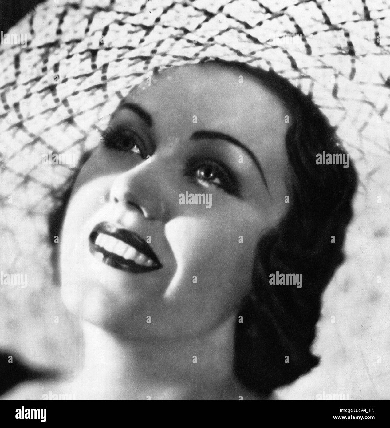 Fay Wray, Canadian-born American film actress, 1934-1935. Artist ...