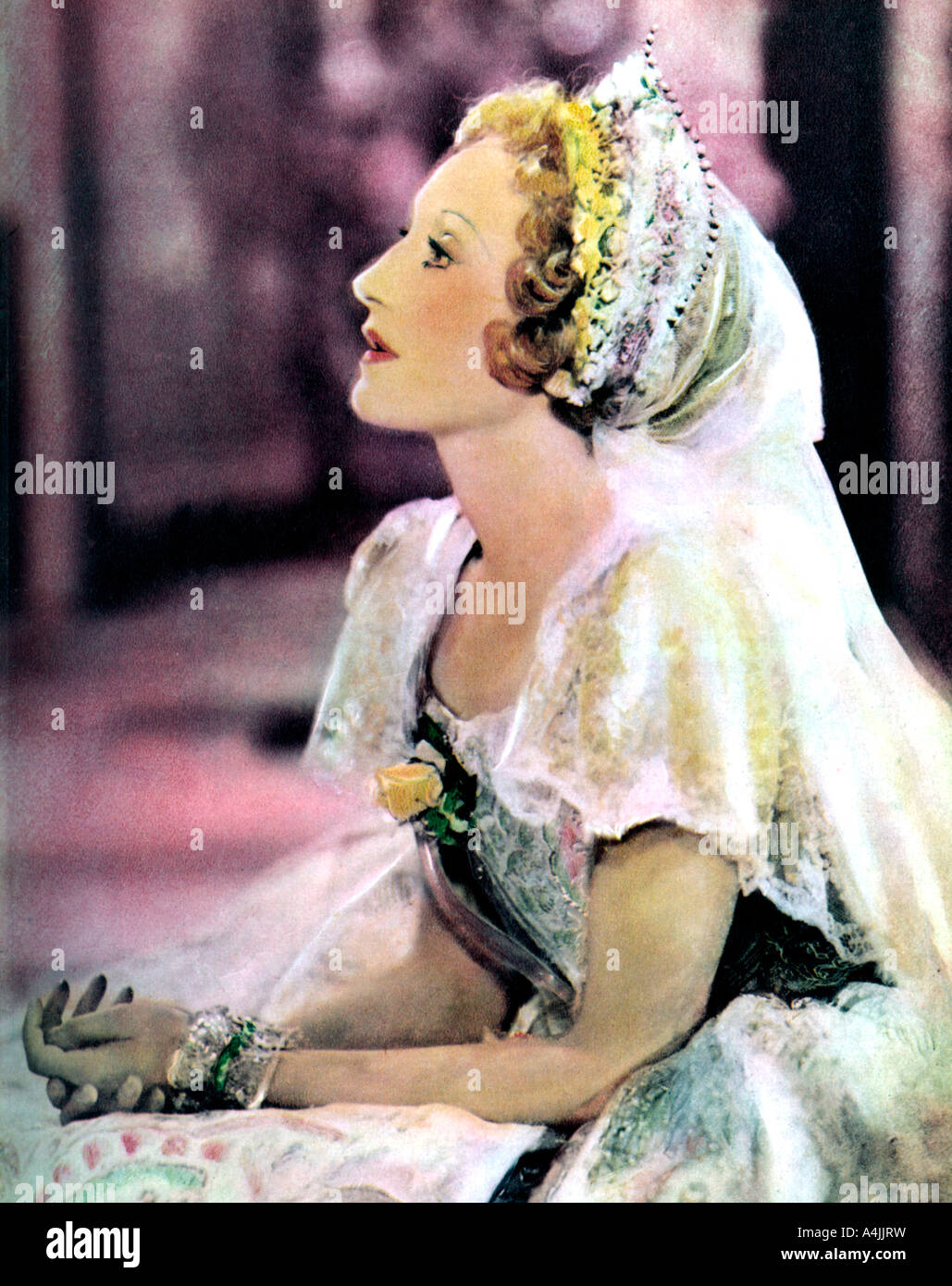 Elisabeth Bergner, Austro-Hungarian born actress, 1934-1935. Artist ...