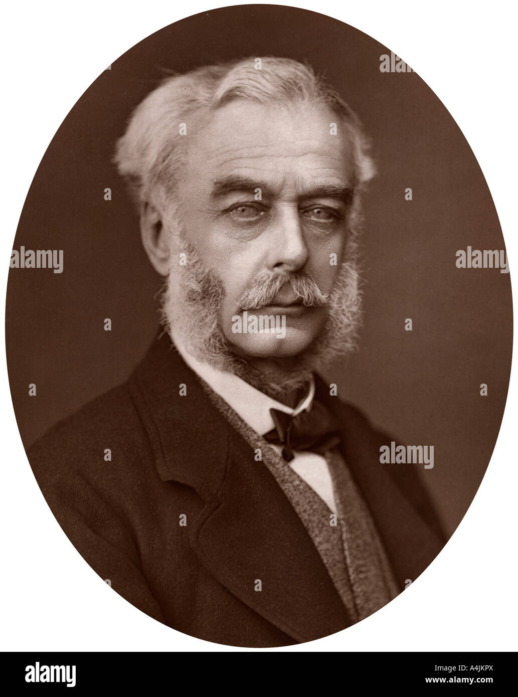 Sir Stephen Cave, MP, 1878.Artist: Lock & Whitfield Stock Photo - Alamy