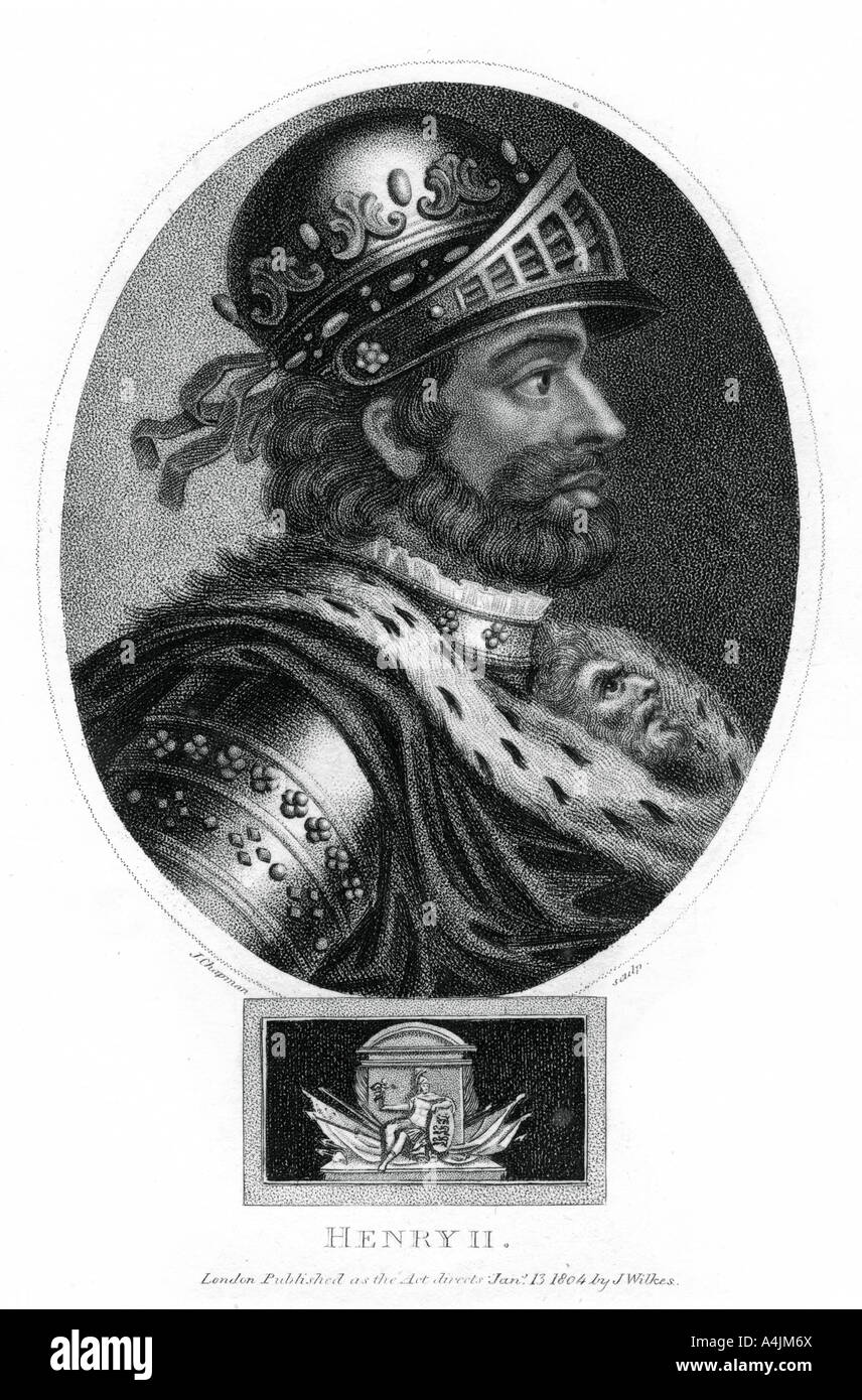 Henry II, King of England, (1804).Artist: J Chapman Stock Photo - Alamy