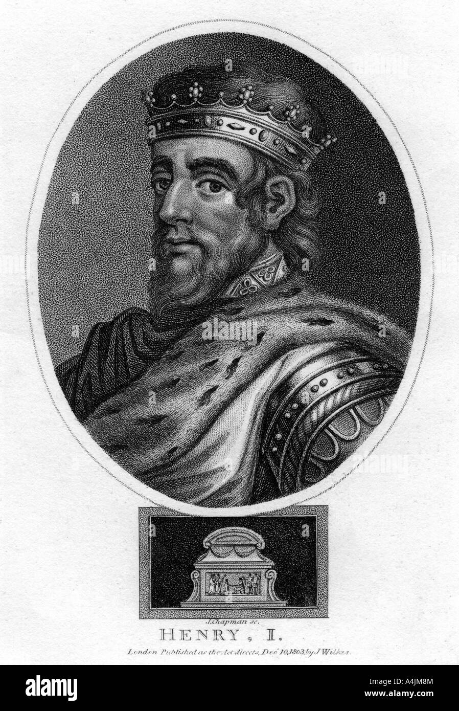 Henry I, King of England, (1803).Artist: J Chapman Stock Photo - Alamy
