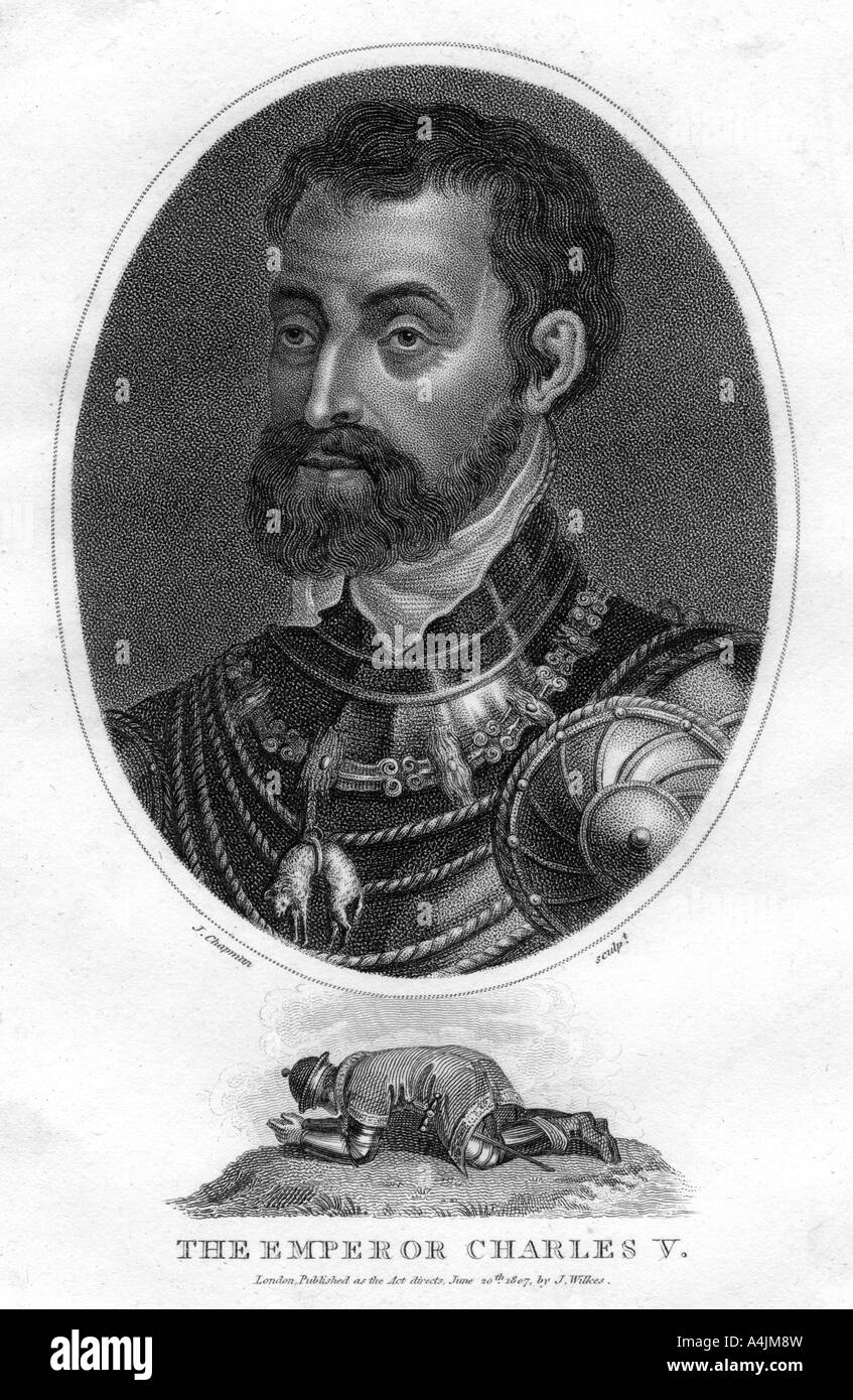 Charles V, Holy Roman Emperor, (1807).Artist: J Chapman Stock Photo - Alamy