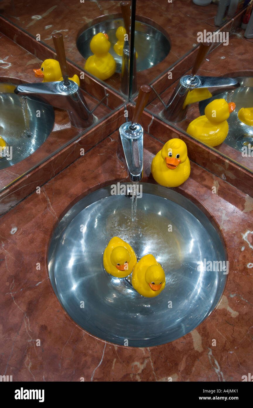 Bath Ducky toys family enjoying one day at the pool Stock Photo - Alamy