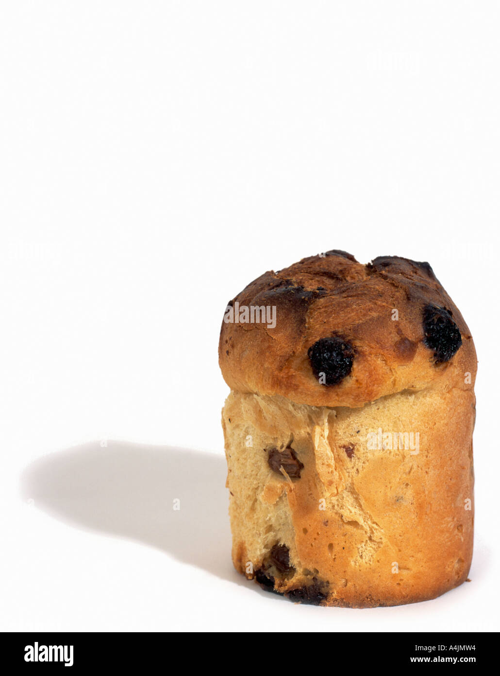 Traditional Italian Panettone on a white background Stock Photo - Alamy