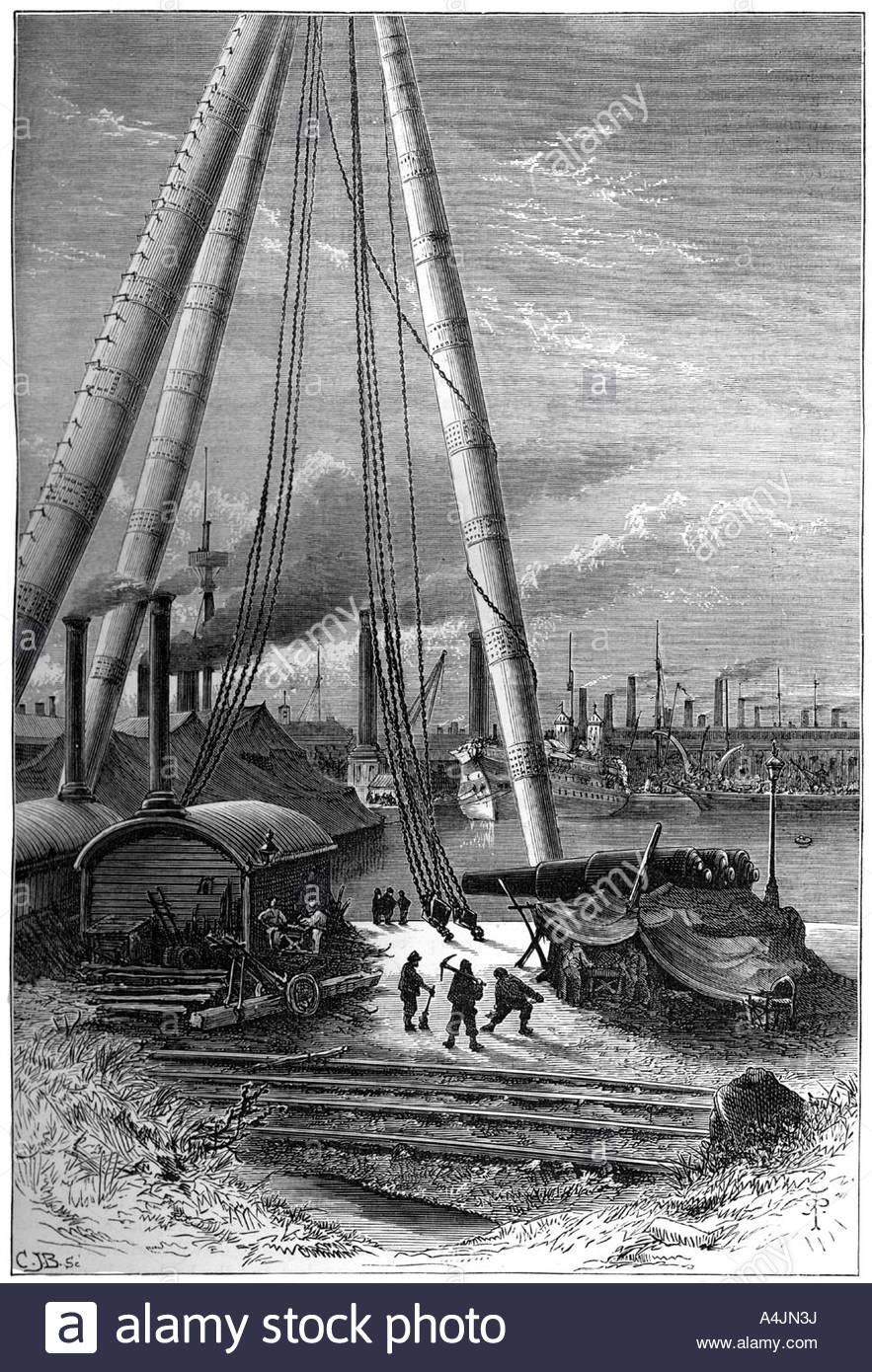 British Trade Dock 19th Century Stock Photos & British Trade Dock 19th ...