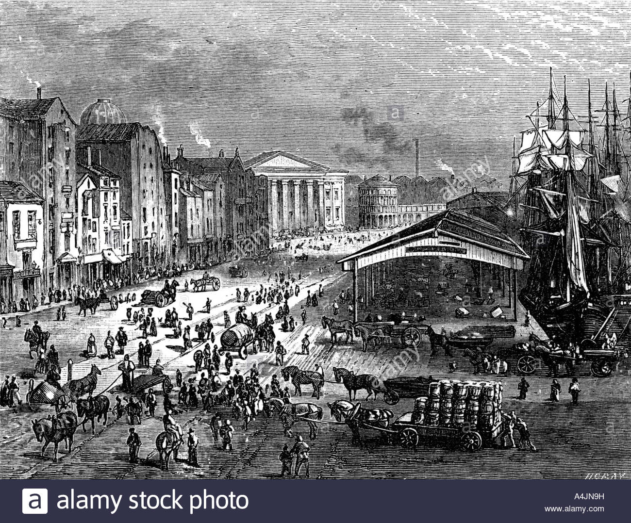 Liverpool Docks 19th Century Stock Photos & Liverpool Docks 19th ...