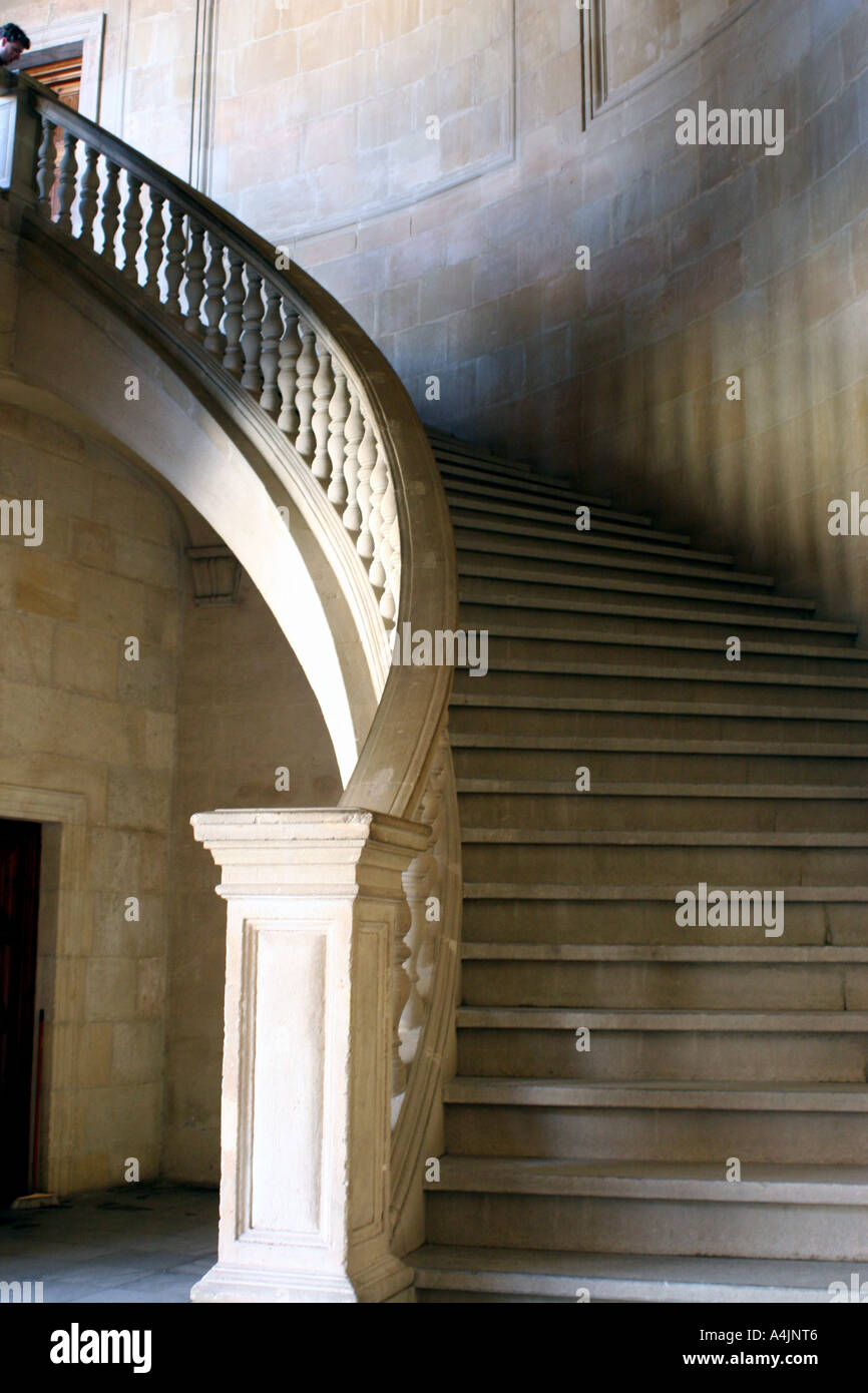 Stairs in Palacio Carlos V Alhambra Granada Spain Stock Photo - Alamy