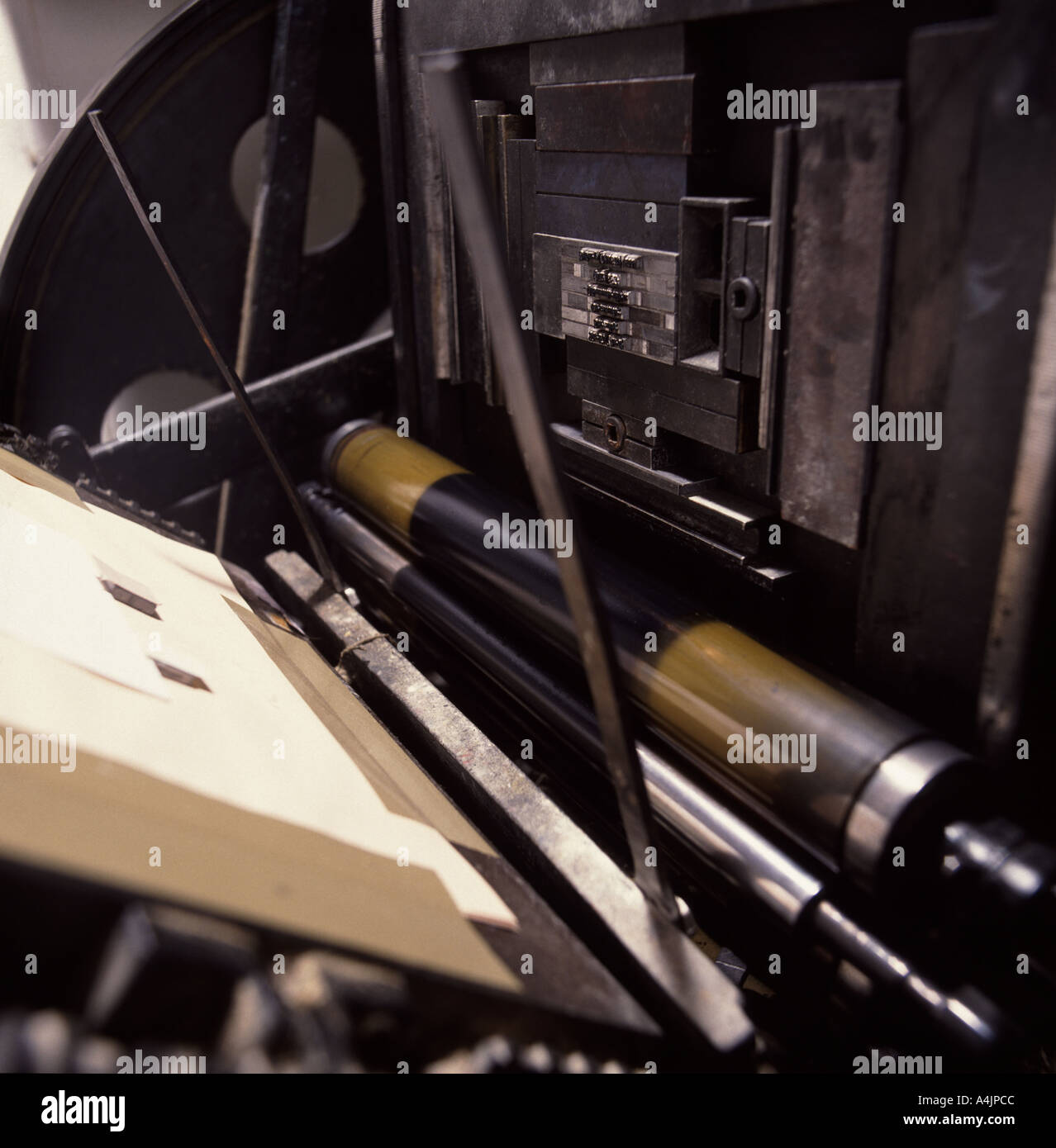 Traditional letterpress printing Stock Photo - Alamy