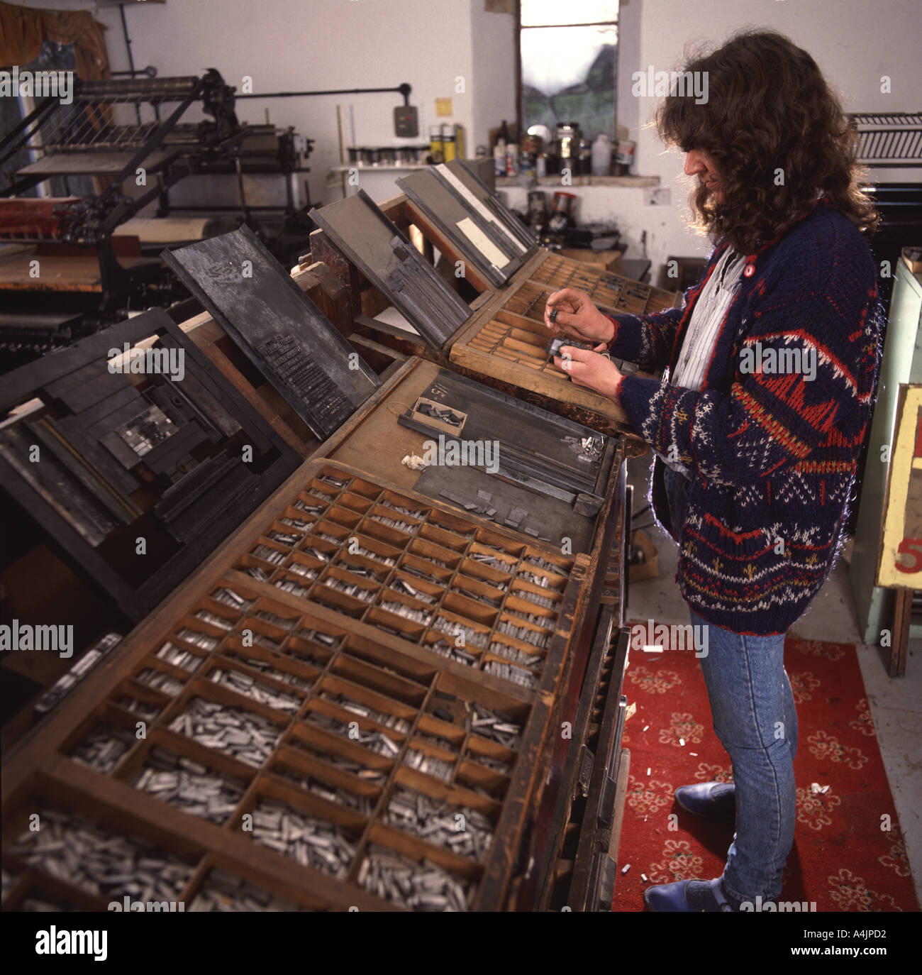 Printing type case hi-res stock photography and images - Alamy