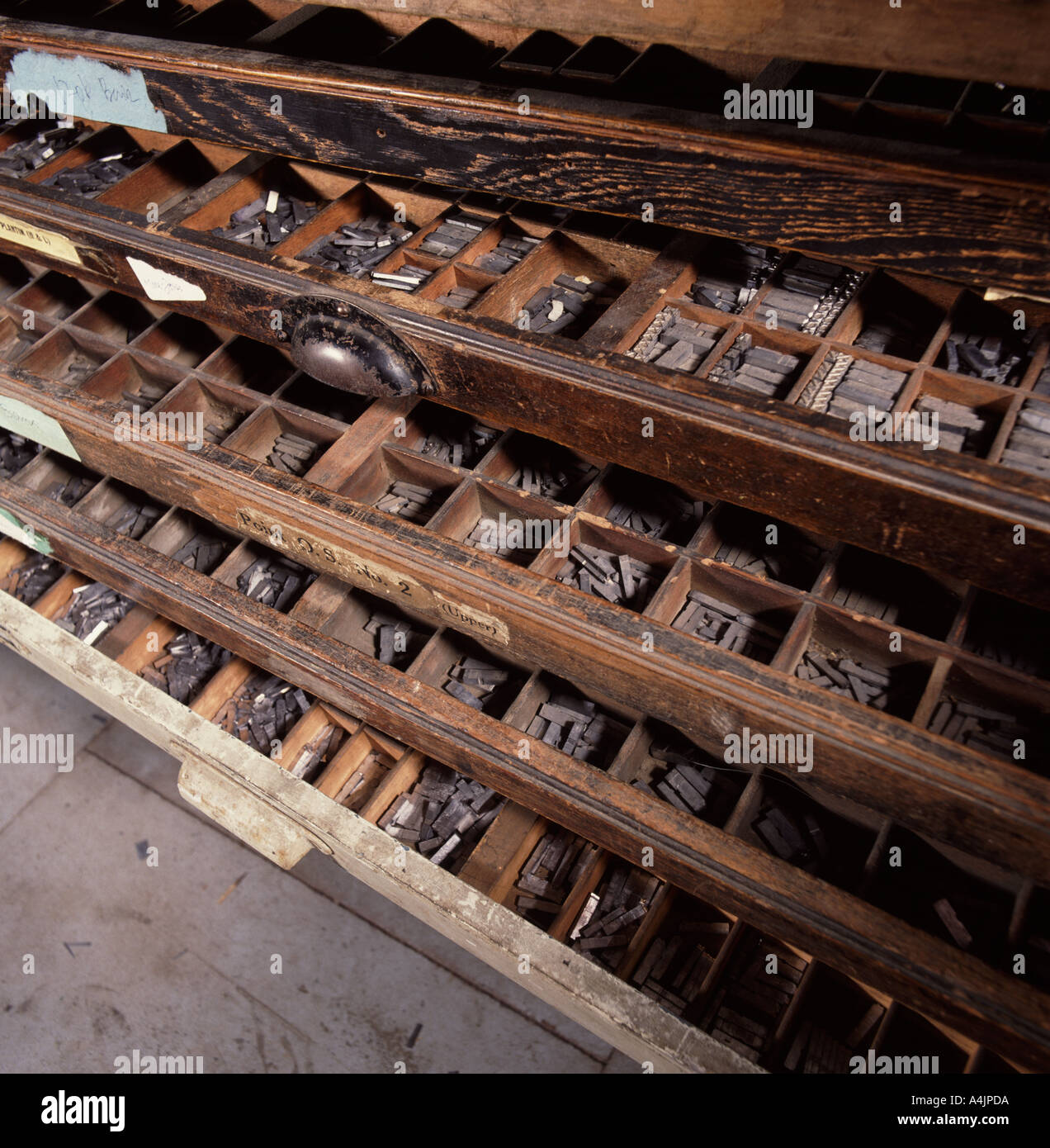 Printing type case hi-res stock photography and images - Alamy