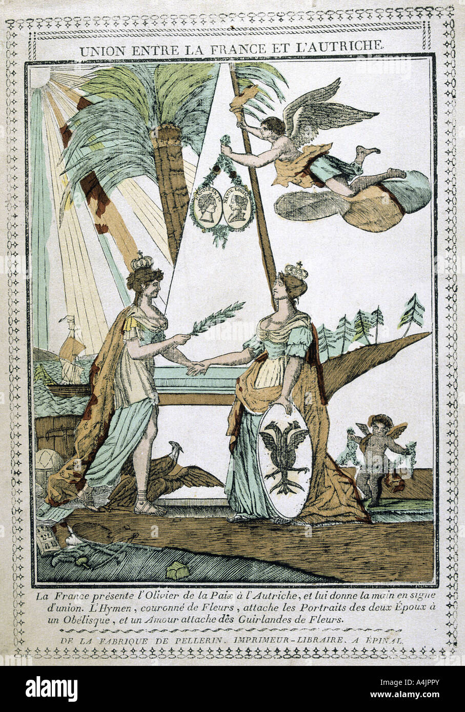 'The Union between France and Austria', 19th century. Artist: Unknown ...