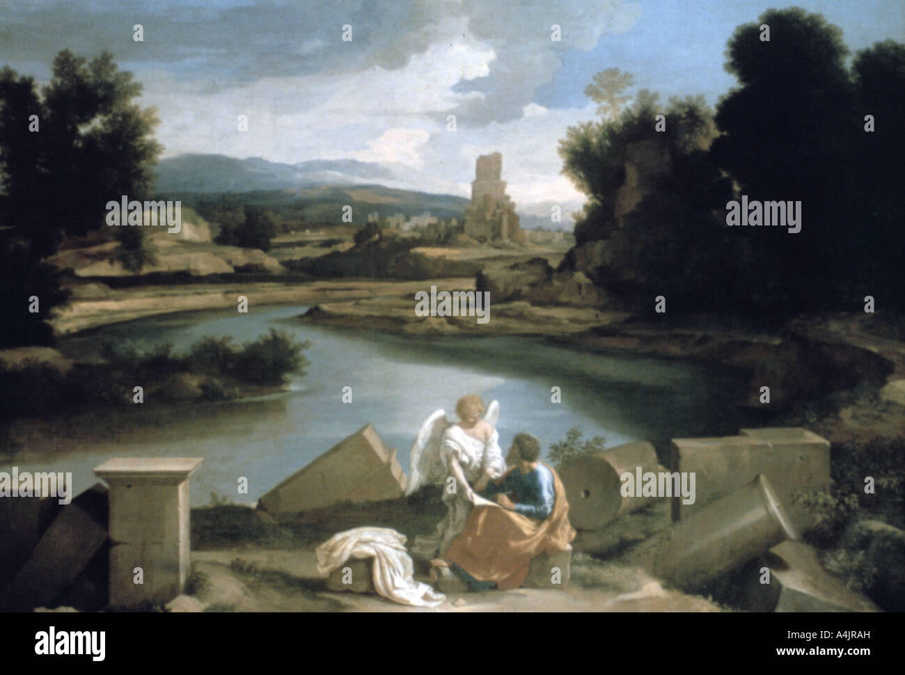 St matthew angel painting hi-res stock photography and images - Alamy