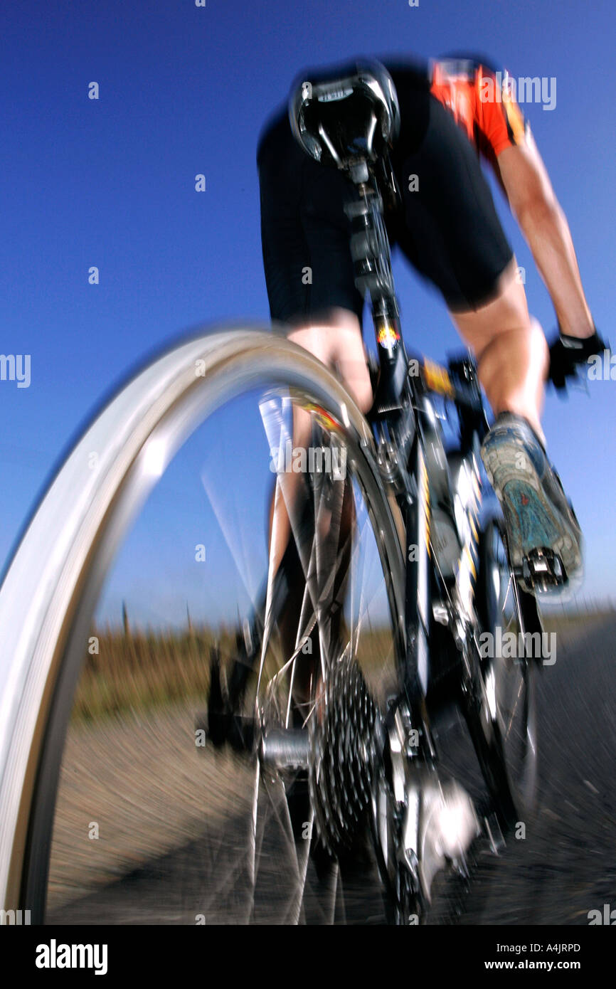 Man is cycling in very hard conditions hi-res stock photography and ...
