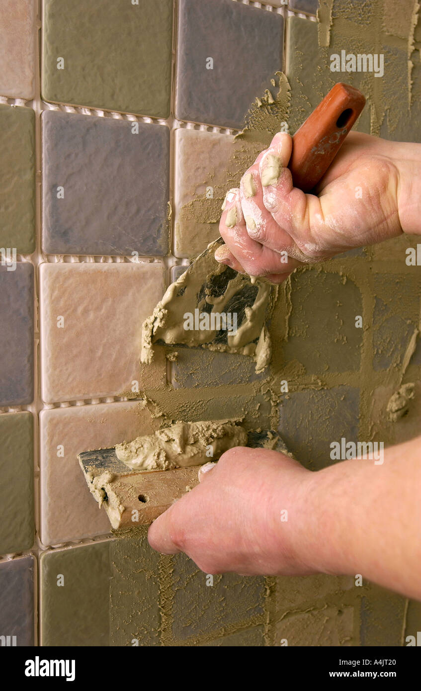 Grouting bathroom hi-res stock photography and images - Alamy