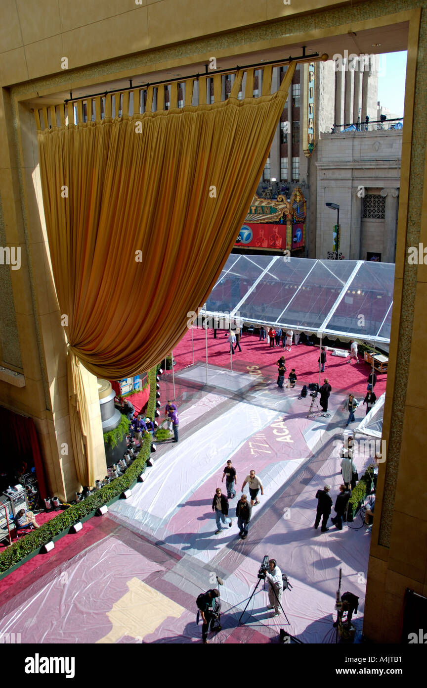 Hollywood California Oscars ceremony red carpet entrance to the Kodak ...