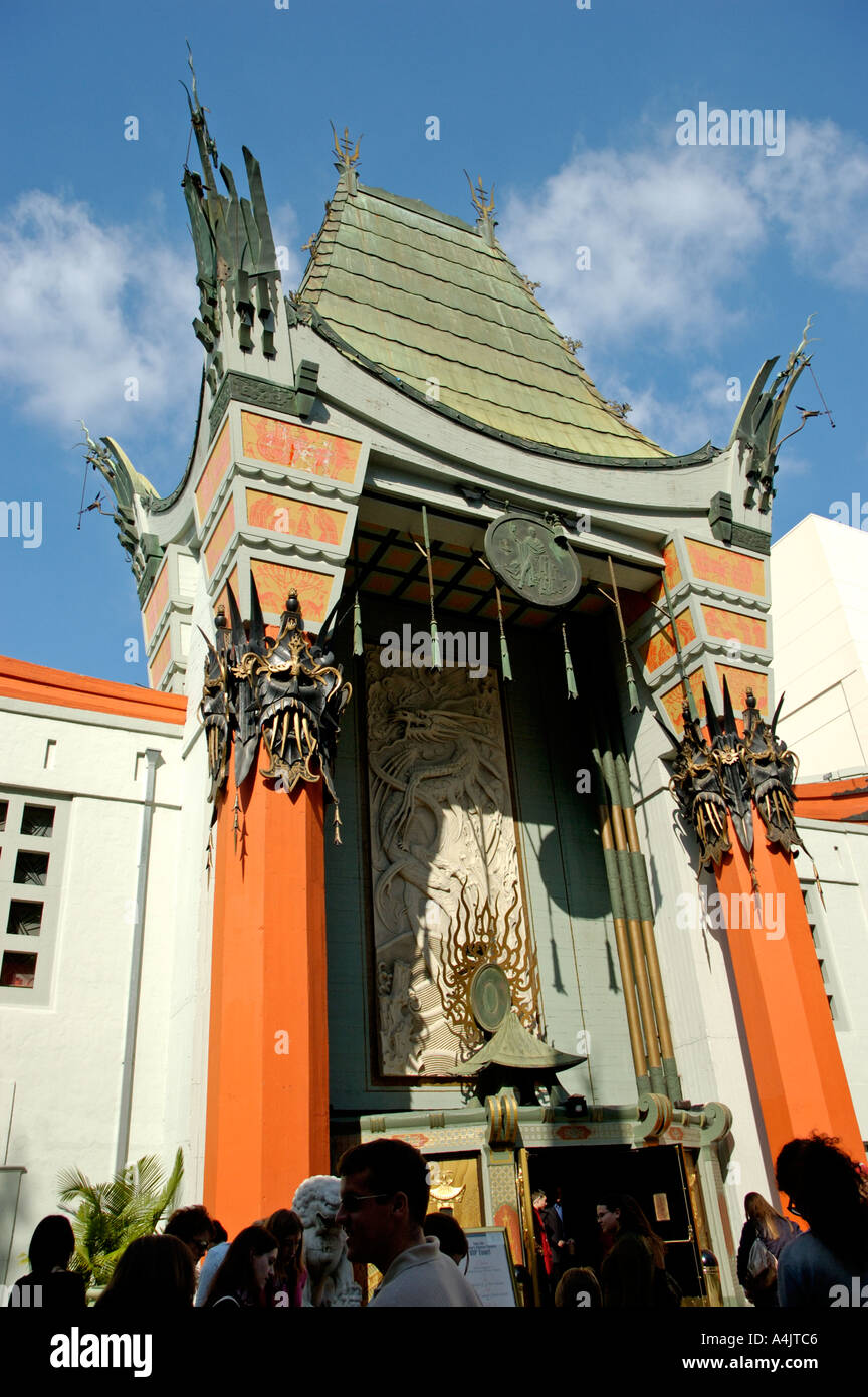 Visitors outside The Grauman's Chinese Theatre It was declared a ...