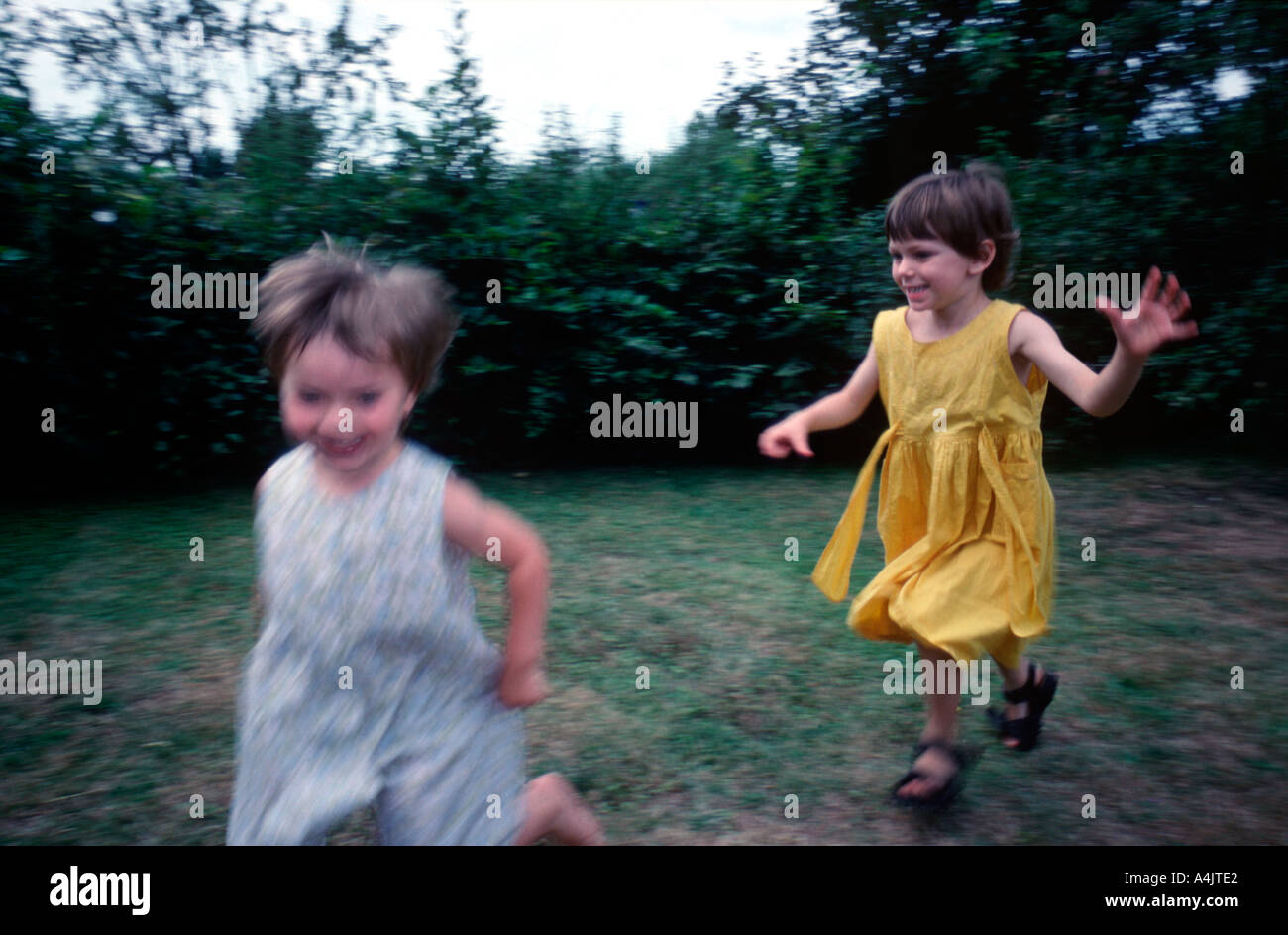 Children playing chase britain hi-res stock photography and images - Alamy