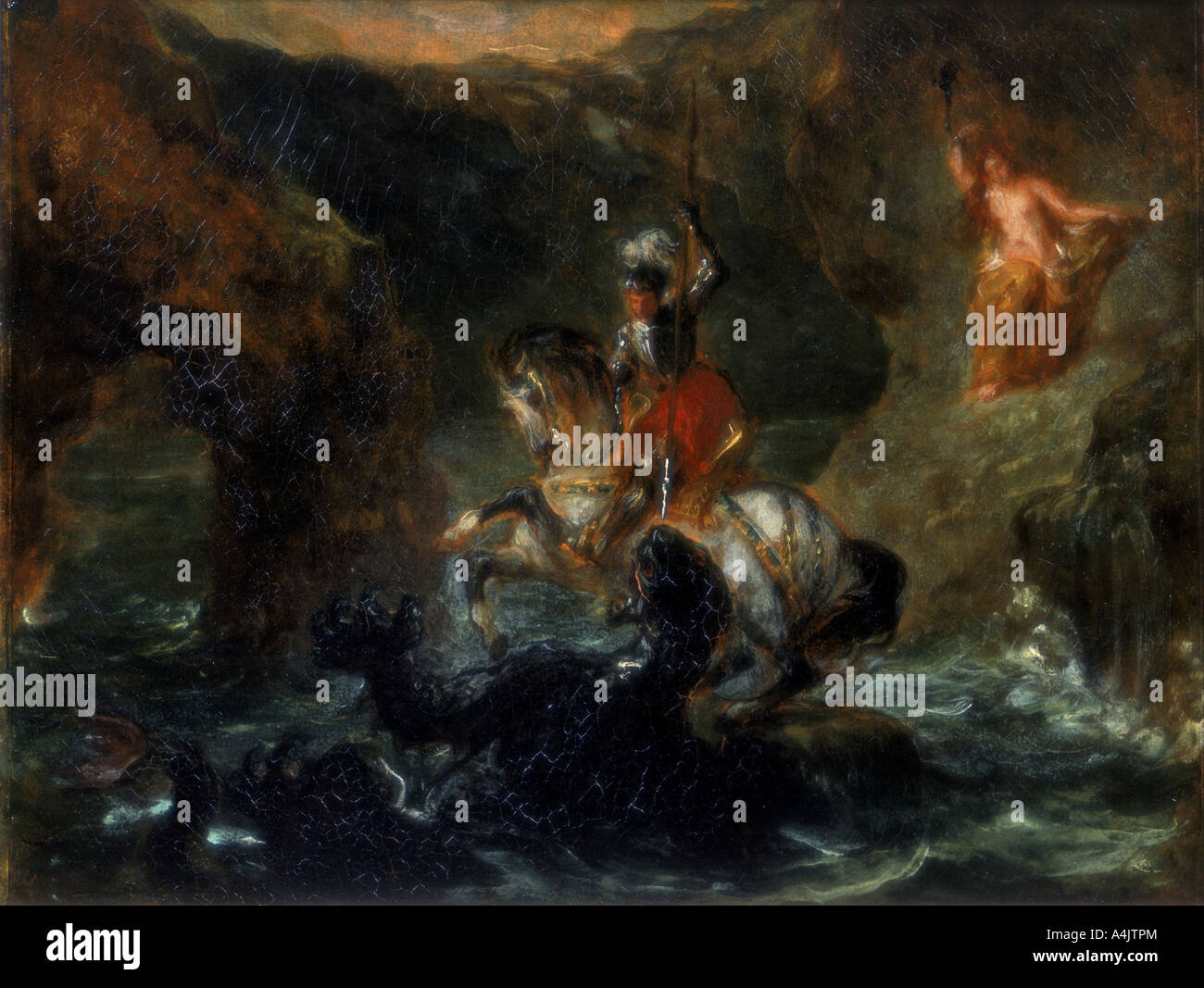 'St George Fighting the Dragon or Perseus Delivering Andromeda', 1847 ...