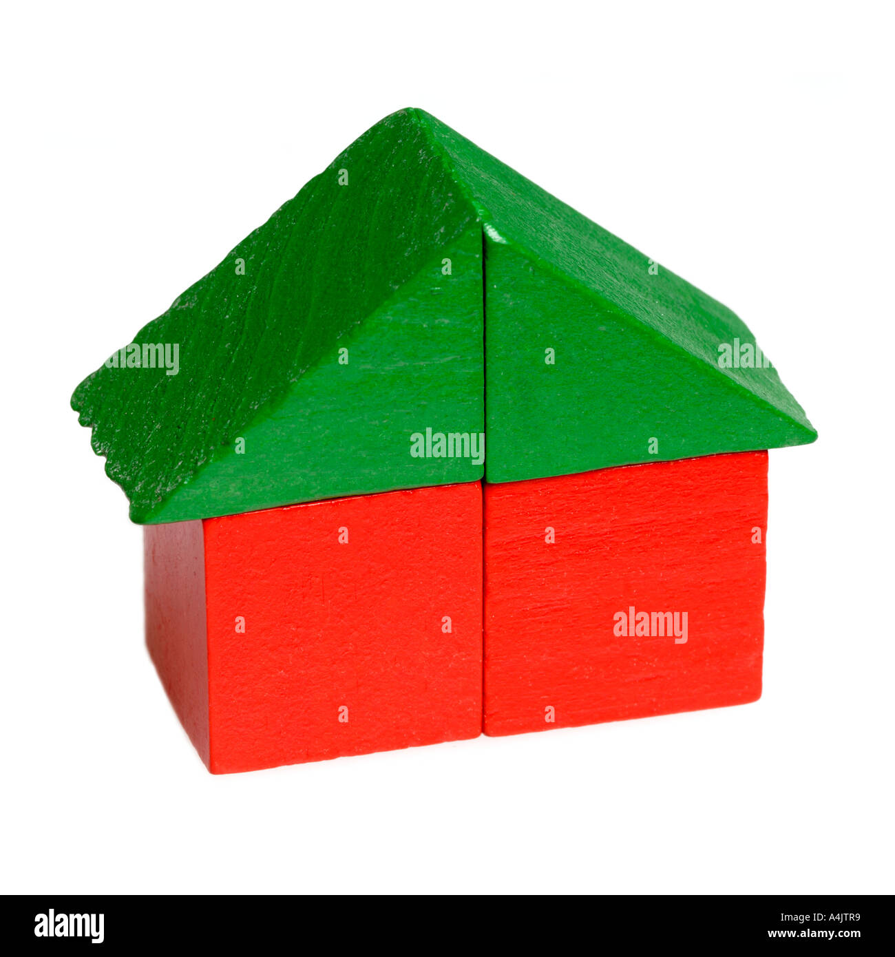 Wooden house shape Stock Photo - Alamy