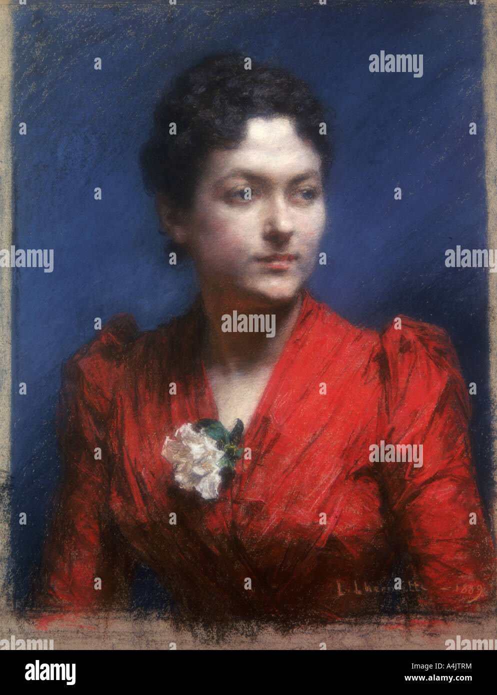 'Madame Lambert', 1889. Artist: Leon-Augustin Lhermitte Stock Photo - Alamy