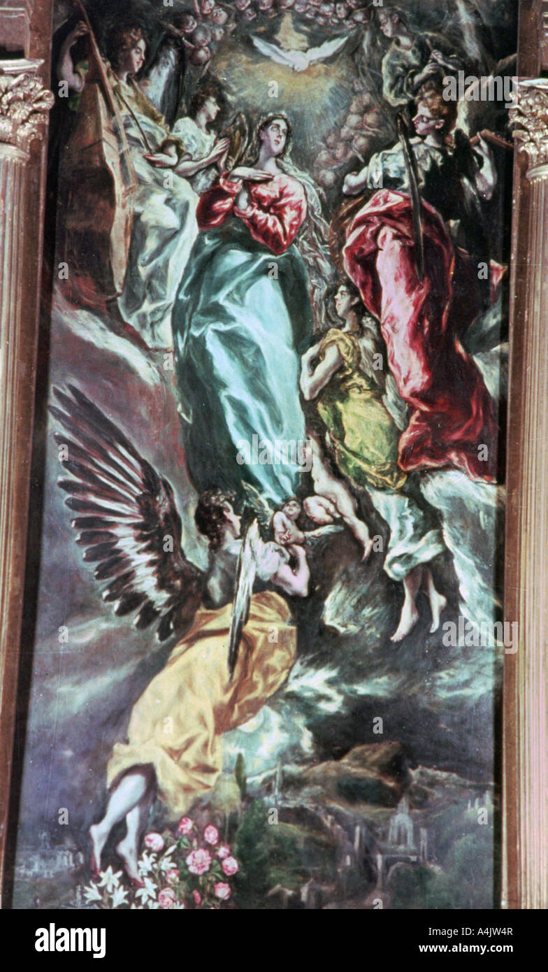 'The Assumption of the Virgin', c1613. Artist: El Greco Stock Photo - Alamy