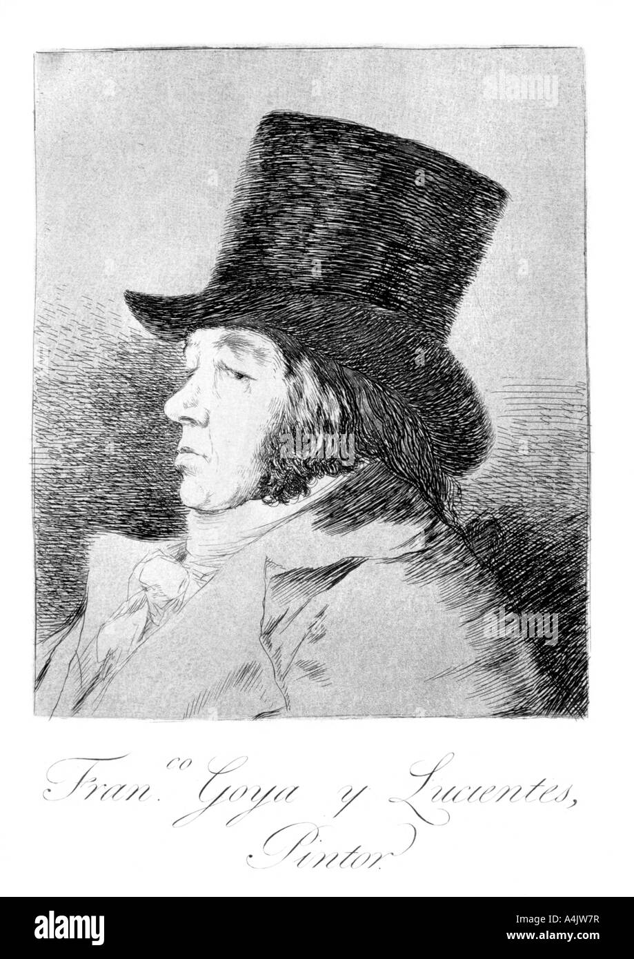 'Self portrait', 1799. Artist: Francisco Goya Stock Photo - Alamy