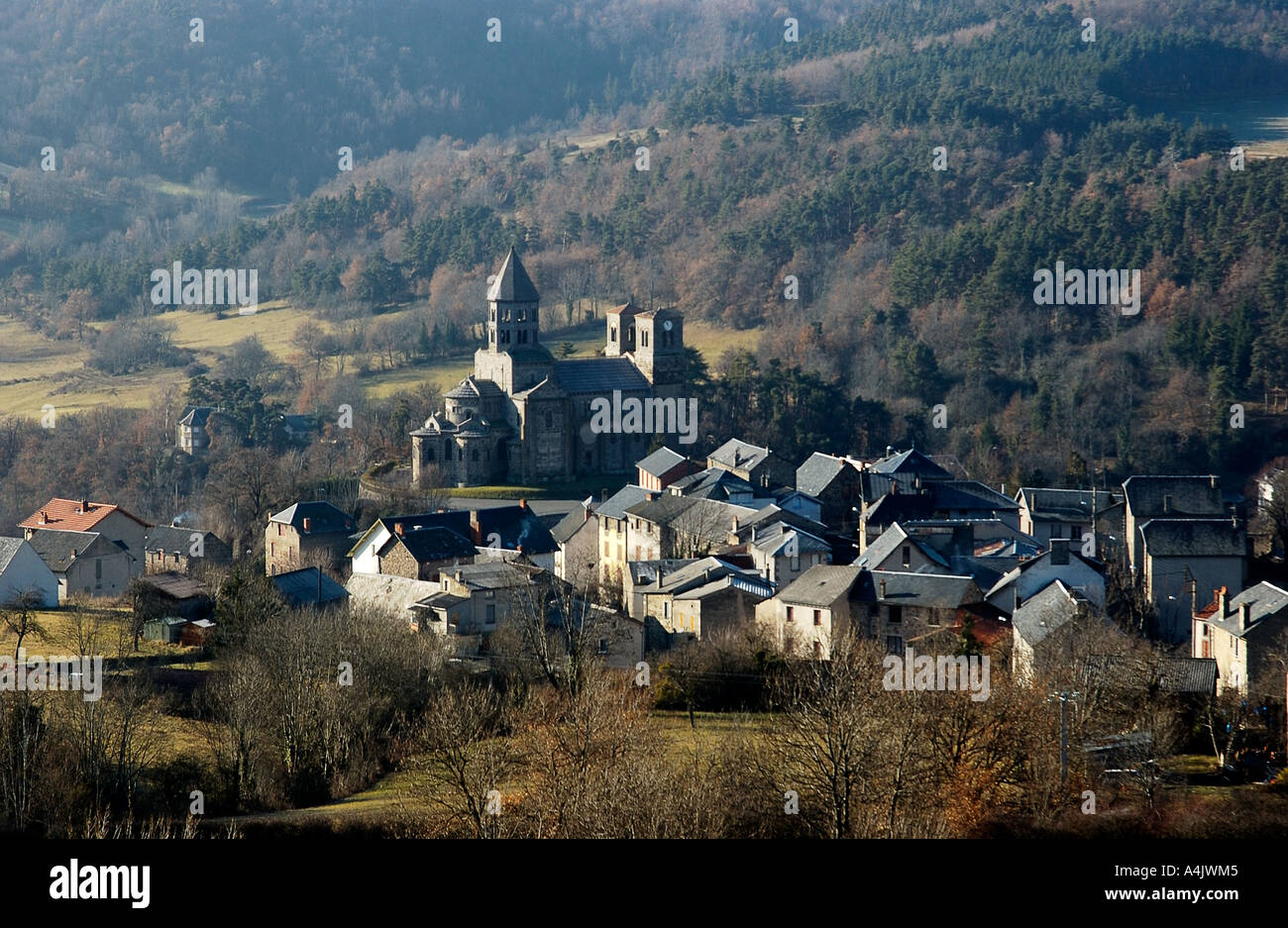 Church st nectaire auvergne france hi-res stock photography and images - Alamy