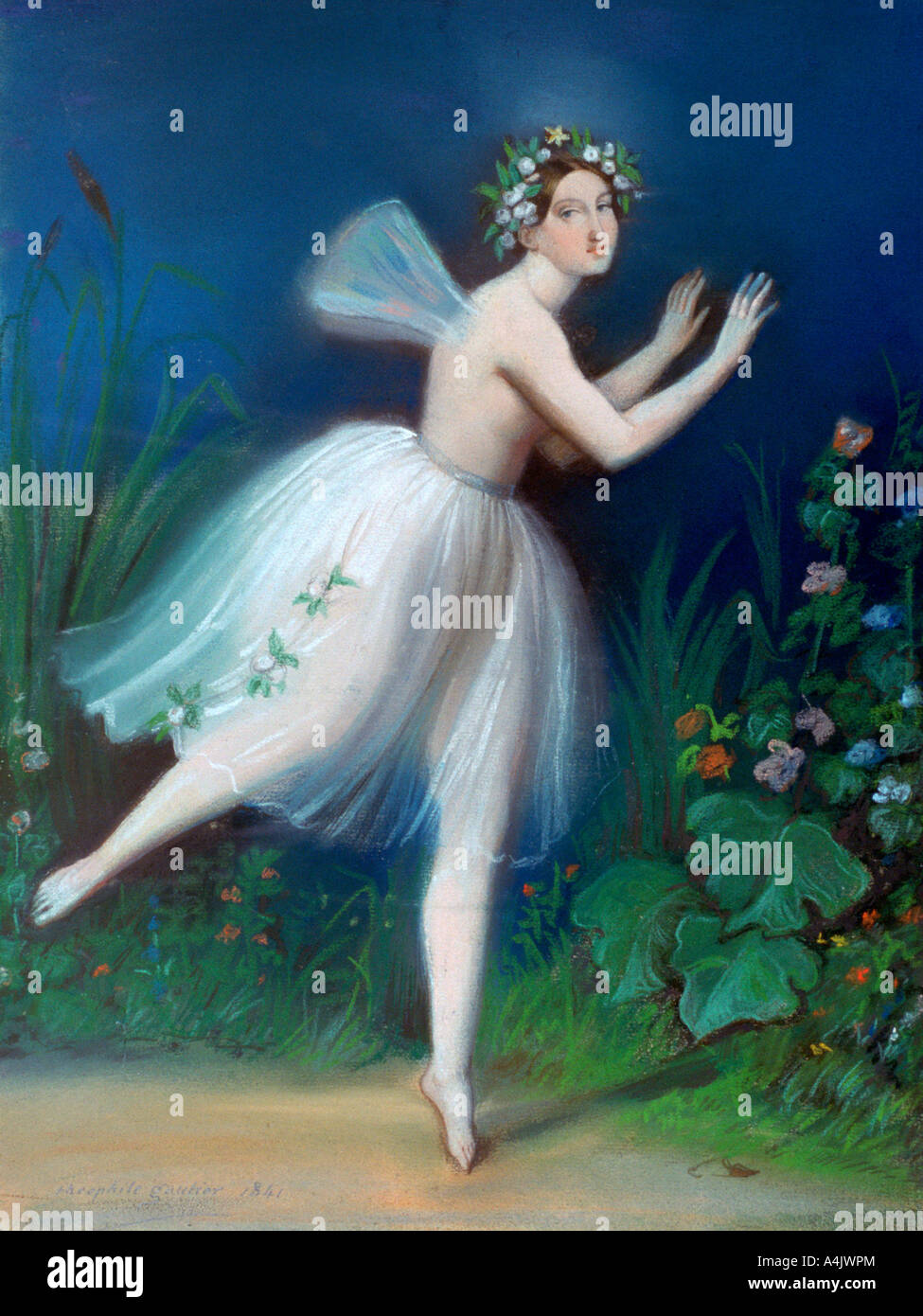 'Portrait of Carlotta Grisi in Giselle', 1841. Artist: Theophile ...