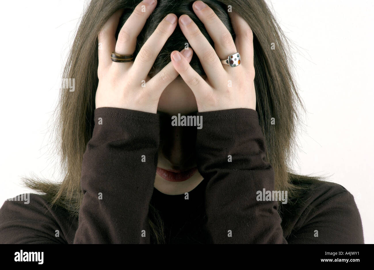 Sad, upset teenage girl Stock Photo - Alamy