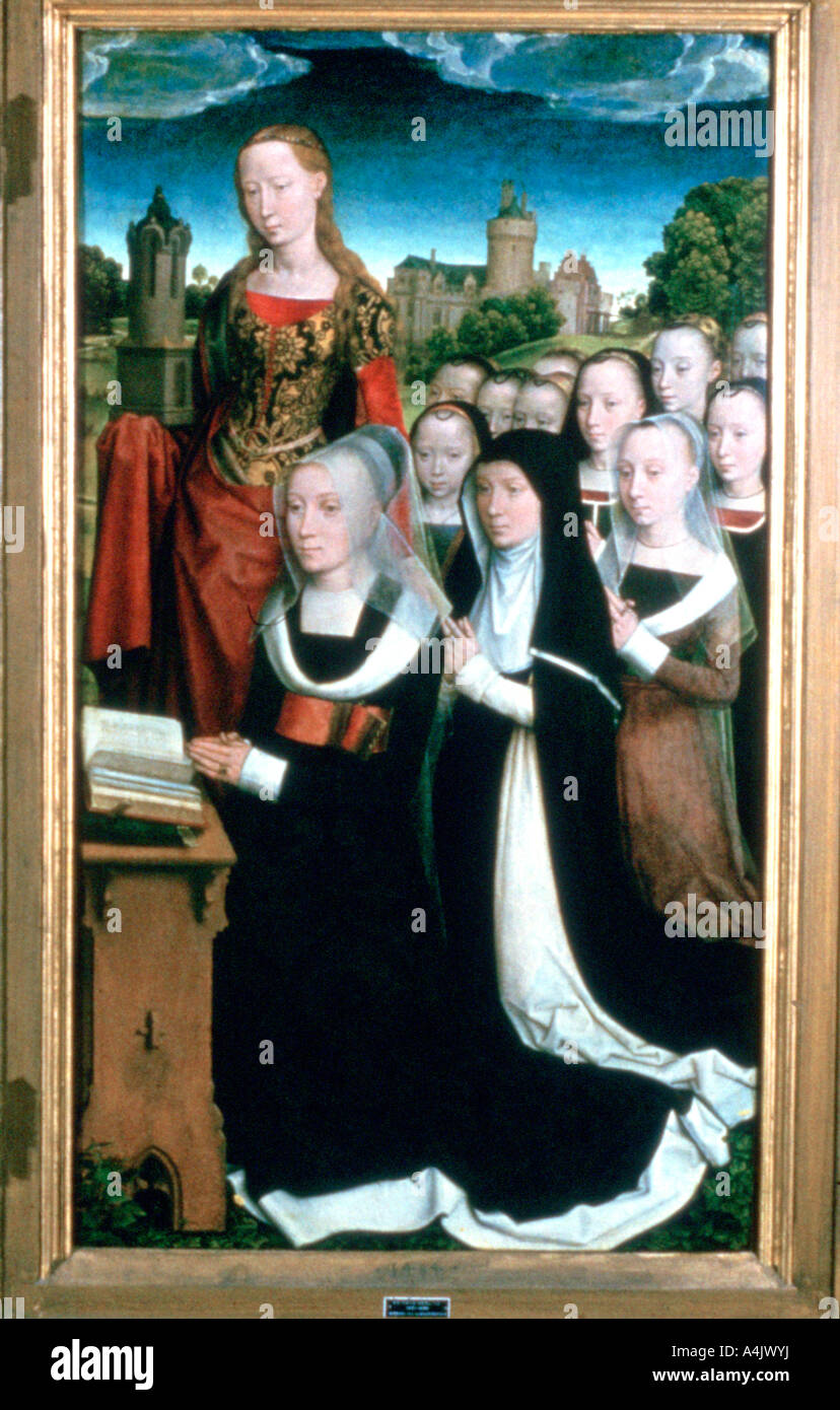 'Triptych of the Family Moreel', Detail, 1484. Artist: Hans Memling ...