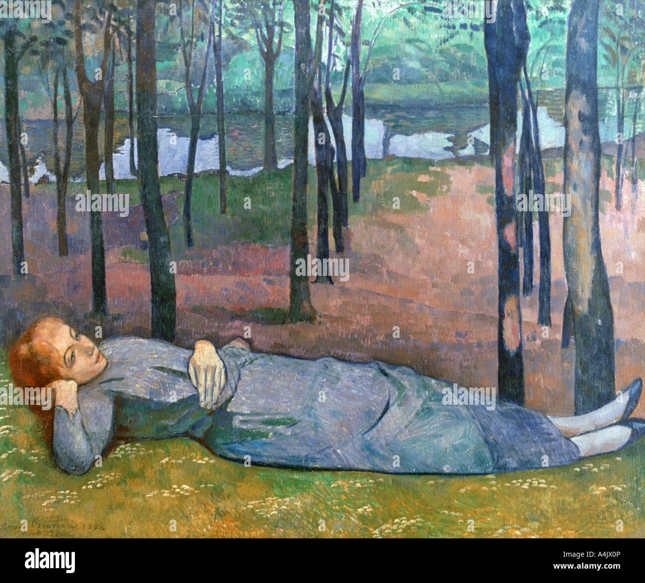 'Madeleine in the Bois d'Amour', 1888. Artist: Emile Bernard Stock ...