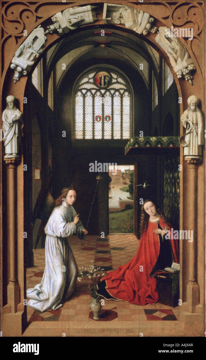 Inside church annunciation lady hi-res stock photography and images - Alamy