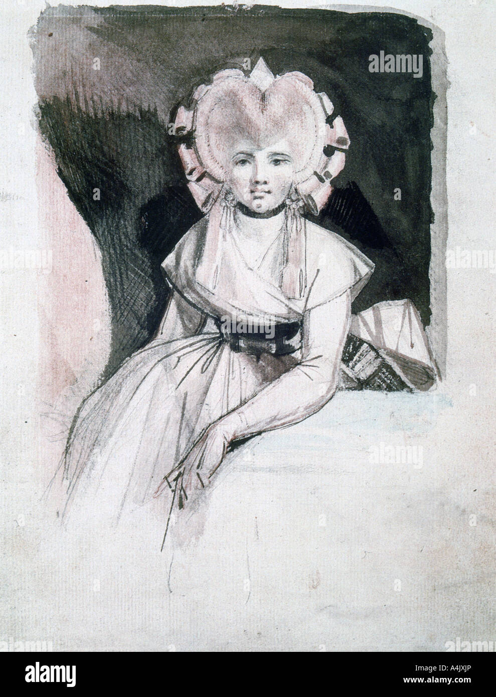 'Portrait of Mrs Fuseli', 1741-1825. Artist: Henry Fuseli Stock Photo ...