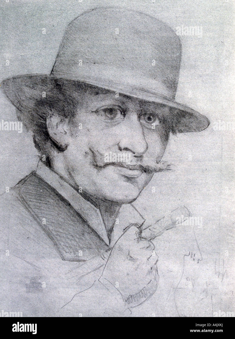 'Self-portrait by André Gill', 1883, (1927). Artist: Andre Gill Stock ...